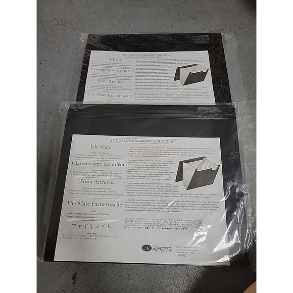 Creative Memories | Other | Set Of 2 Creative Memories File Mate Black ...